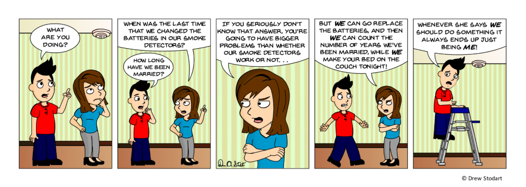 Average Joe 69 – Smoke Alarms – Average Joe Comics