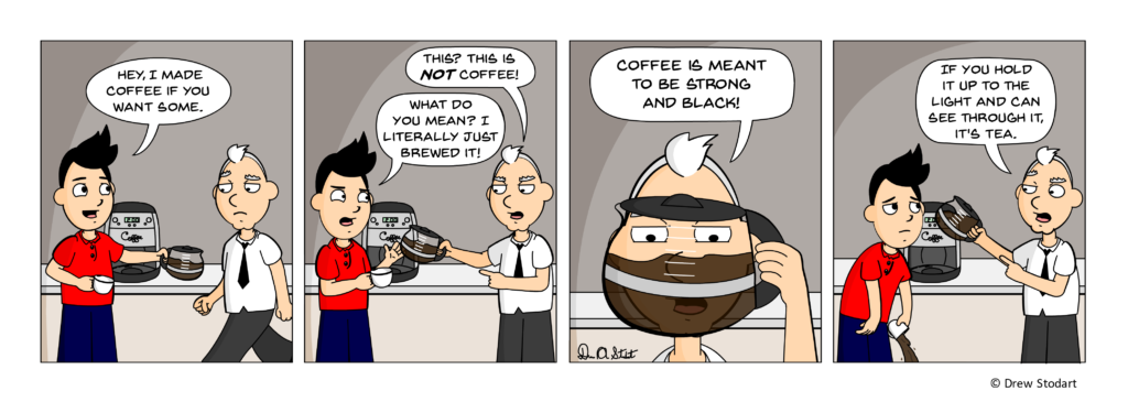 Average Joe 75 – Strong Coffee – Average Joe Comics